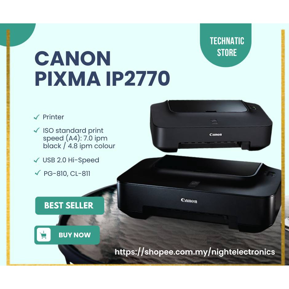 PRINTER: Canon Pixma Ip2770 | Shopee Malaysia