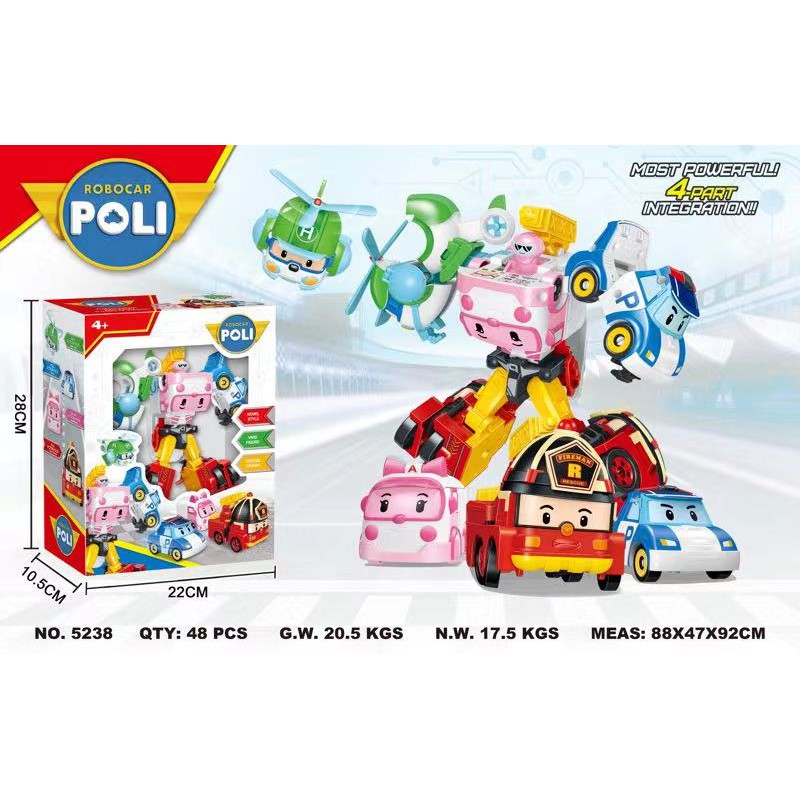 Robocar Poli 4 in 1 Integration Robot | Shopee Malaysia