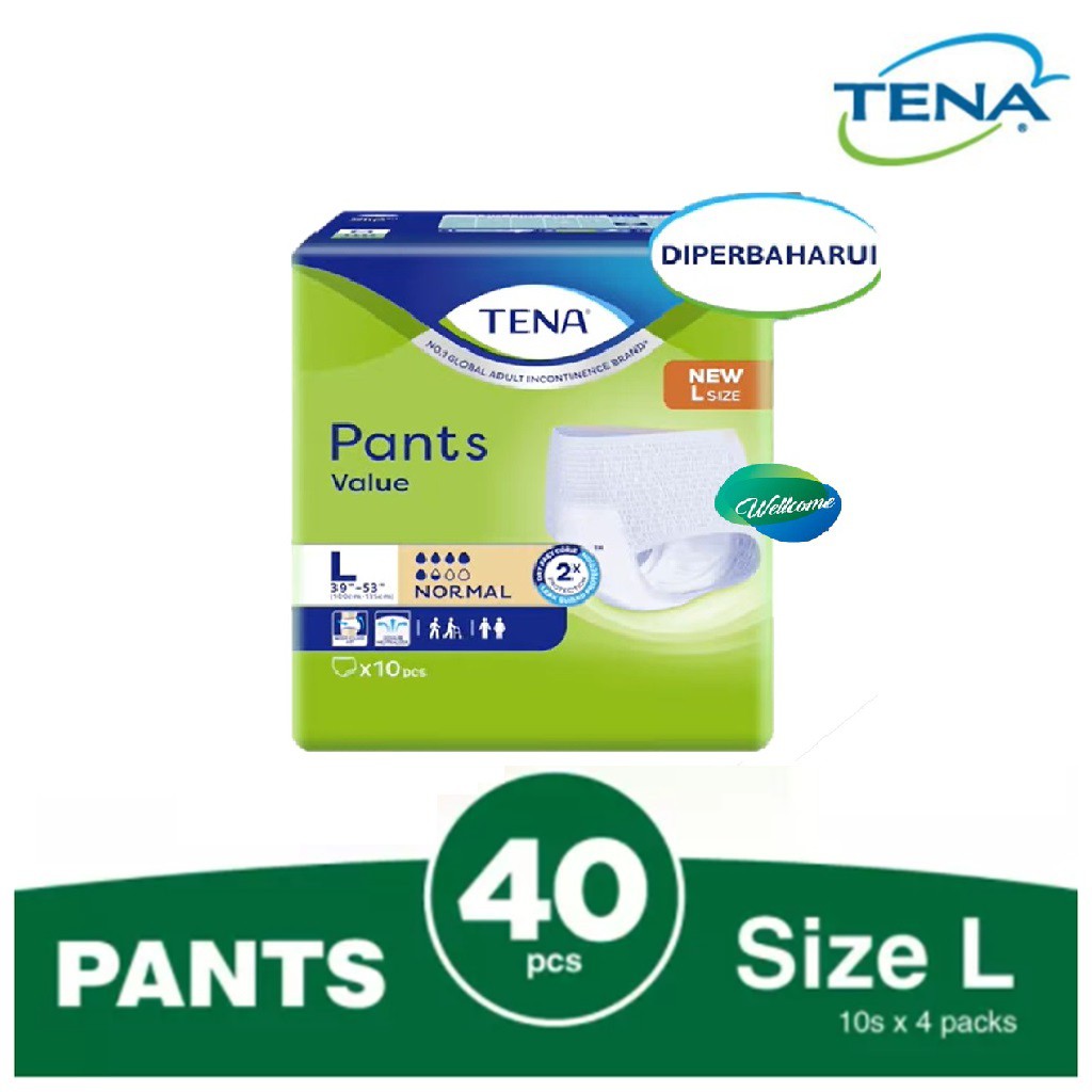 TENA Pants Value L 10 x 4s/carton | Shopee Malaysia