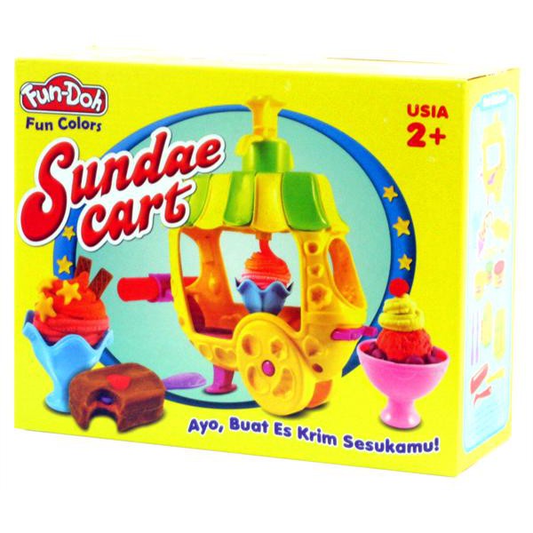 Fun Doh Ice Cream Sundae Cart - FunDoh Kids Toys Candles / PlayDoh ...