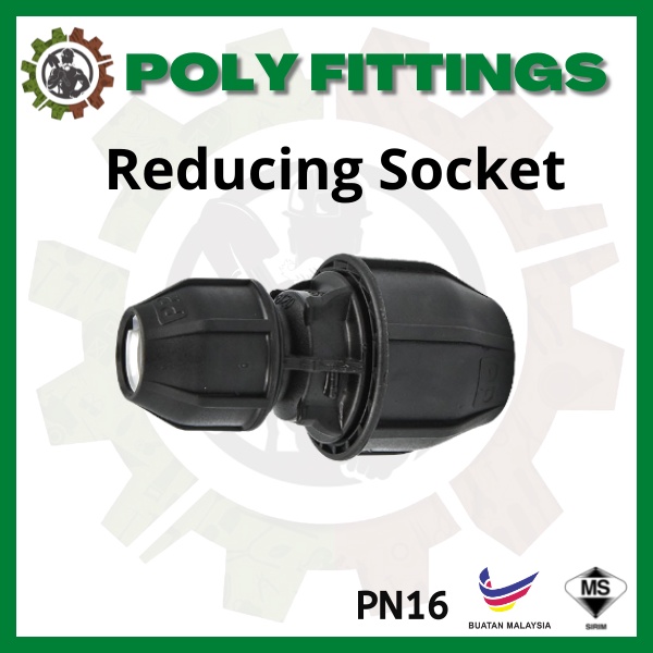 HDPE Poly Fitting Poly Pipe Connector Reducing Socket | Shopee Malaysia