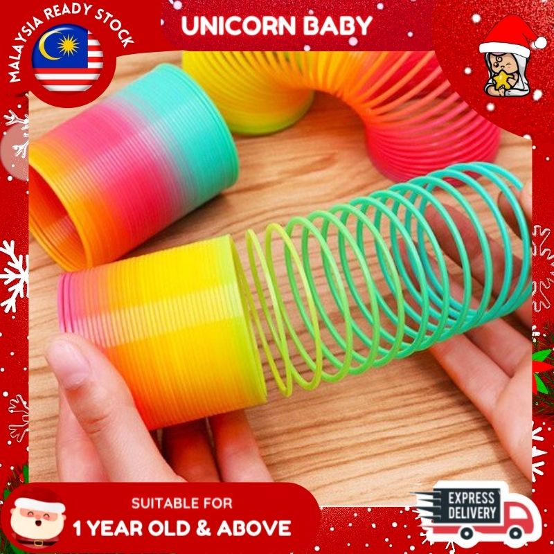 Big Rainbow String Toy Early Development Education Spring Ring Creative ...