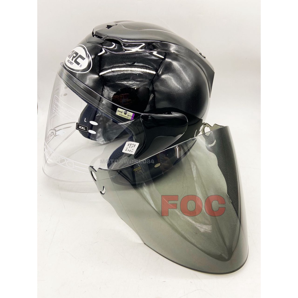 ARC RITZ MODERN BLACK HELMET ARC RITZ AND VISOR SMOKE ORIGINAL SPECIAL ...