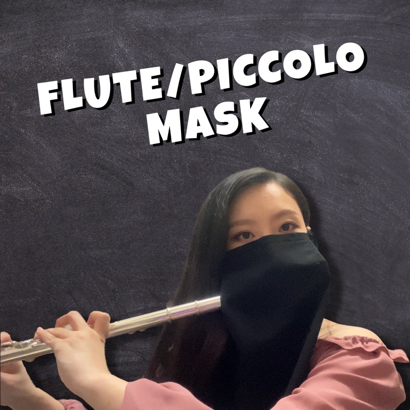 Flute Piccolo Playing Mask Music Instrument Wind Band Concert Marching ...