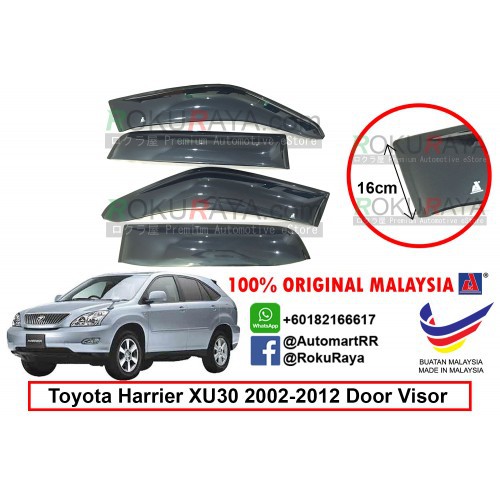 Toyota Harrier XU30 (2nd Gen) 2003-2008 AG Rain Wind Sun Deflector Air ...