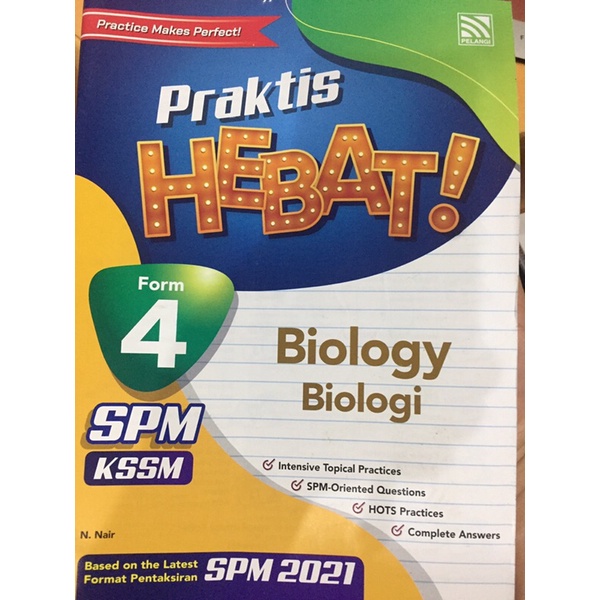 Praktis Hebat! SPM KSSM Biology F4(Bilingual) | Shopee Malaysia