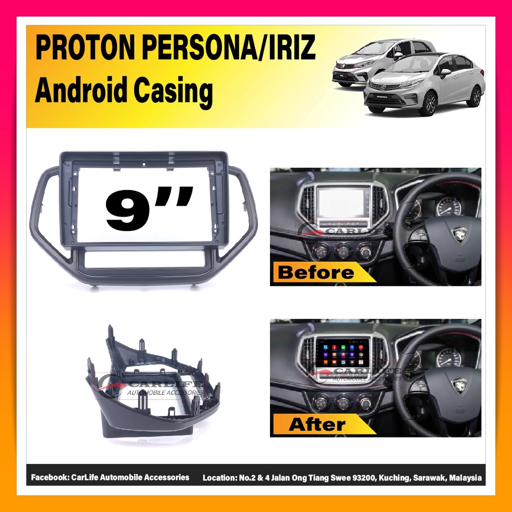 Proton Persona / Iriz 9" Android Player Casing | Shopee Malaysia
