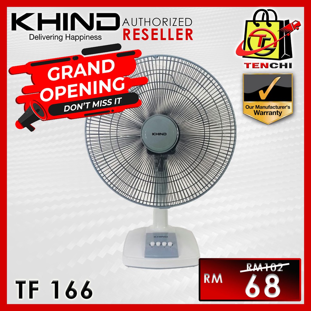 Khind Table Fan 16'' TF166 | Shopee Malaysia