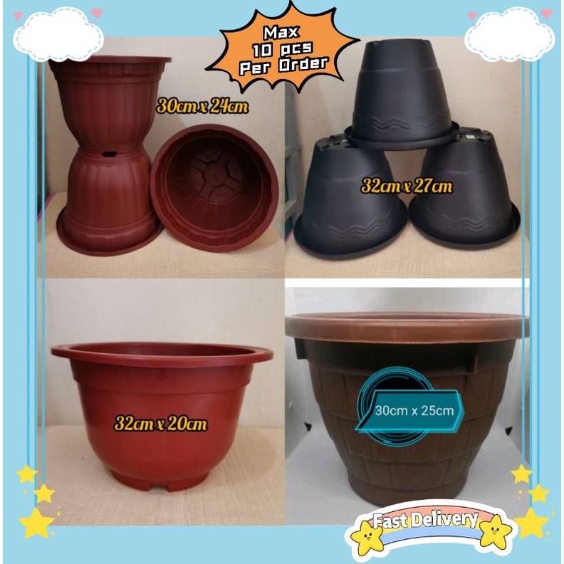 Pasu Bunga Plastik Viral Besar dan Murah😍😍😍 / 塑料花盆 | Shopee Malaysia