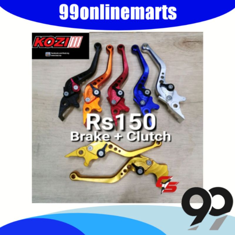 HONDA RSX / RS150 WINNER/ SUZUKI BELANG RACING CNC ALLOY BRAKE / CLUTCH LEVER SET KOZI APIDO ...