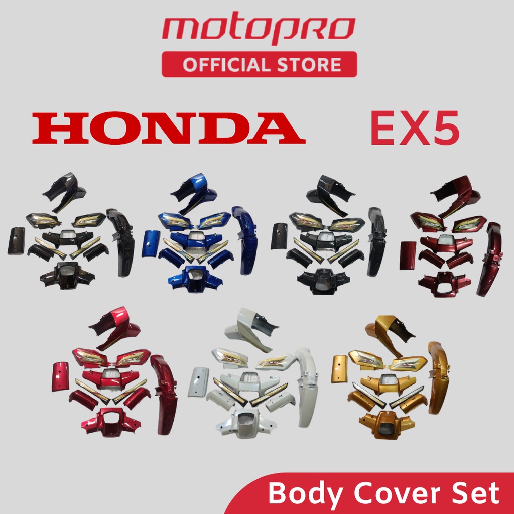 HONDA EX5 Dream High Power Body Cover Set Tampal Sticker Coverset EX5 - Blue Red Black Gold ...