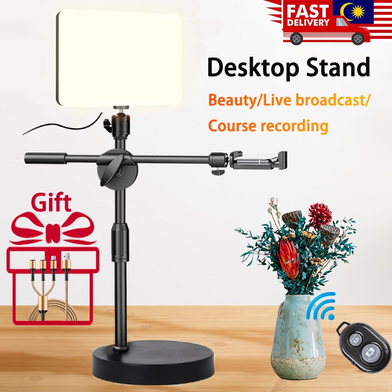 Mobile phone live stand LED fill light video recording desktop still ...