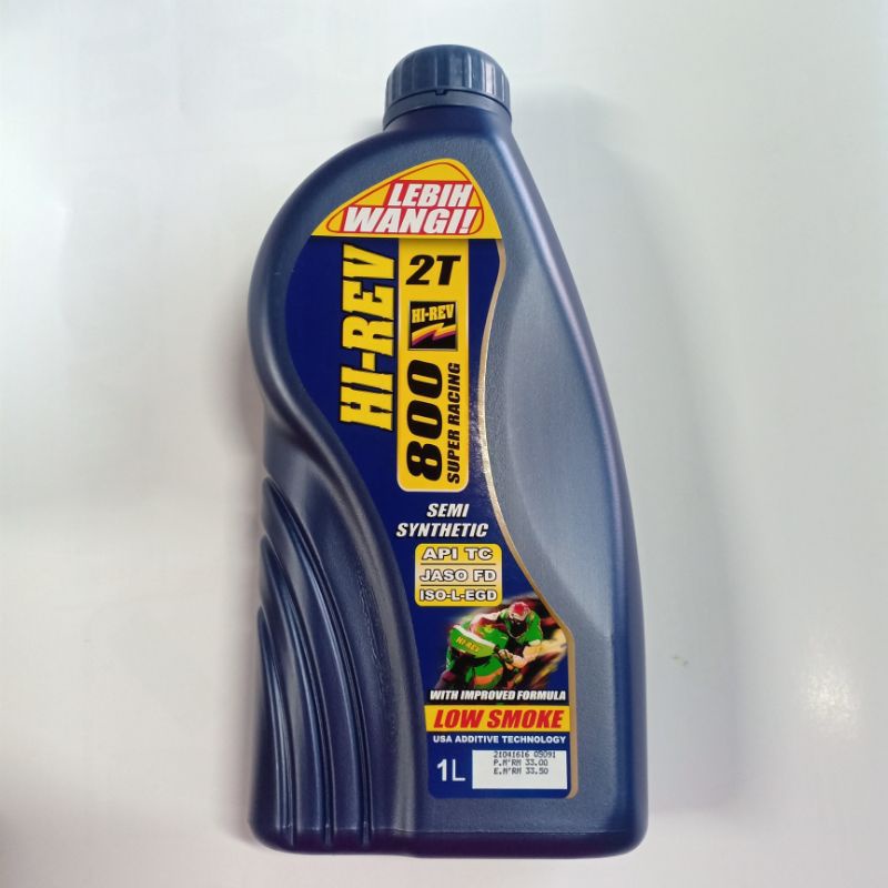 HI-REV MOTOR OIL 2T 800 1L/1BTL 🔥100%ORIGINAL🔥 | Shopee Malaysia