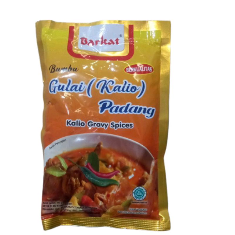 Kalio Gulai Padang Barkat Cooking Seasoning 50 gr | Shopee Malaysia