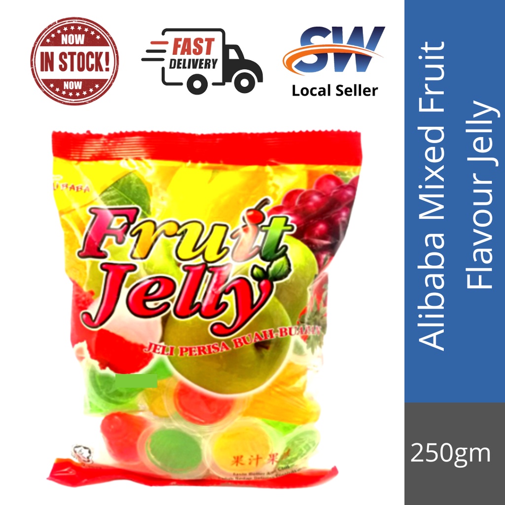 Alibaba Mixed Fruit Flavour Jelly 250gm | Shopee Malaysia