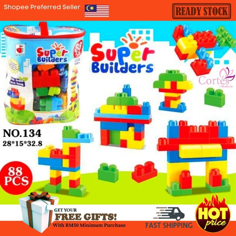 💥Hot item🔥new arrival🔥ready stock🔥 88 super builders block saiz besar | Shopee Malaysia