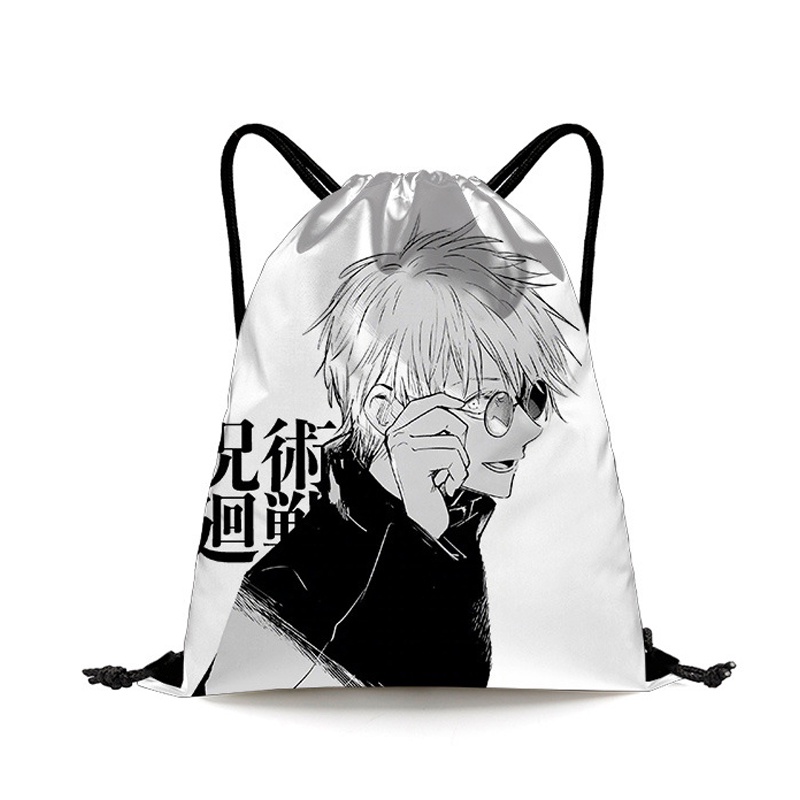 Manga Jujutsu Kaisen Itadori Yuji Canvas Shopping Bag Drawstring ...