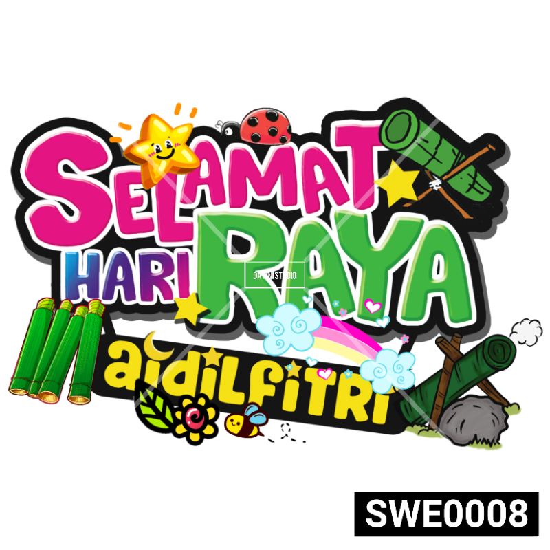 [ STICKER RAYA 2025 ] Waterproof Kalis Air | Selamat Hari Raya ...