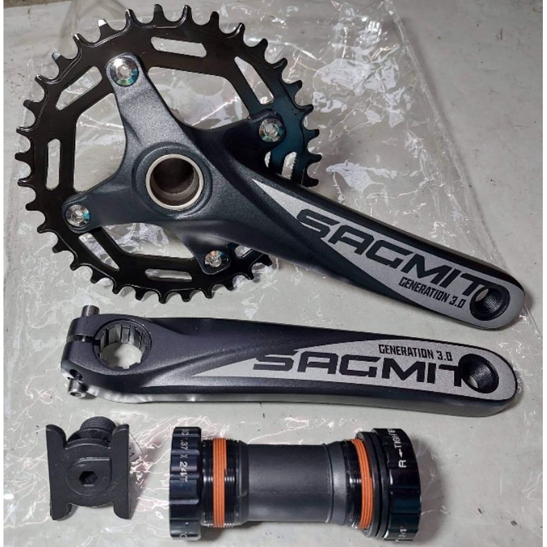 Sagmit crankset hollowtech generation 3.0 crank 34T/36T alloy crank mtb ...