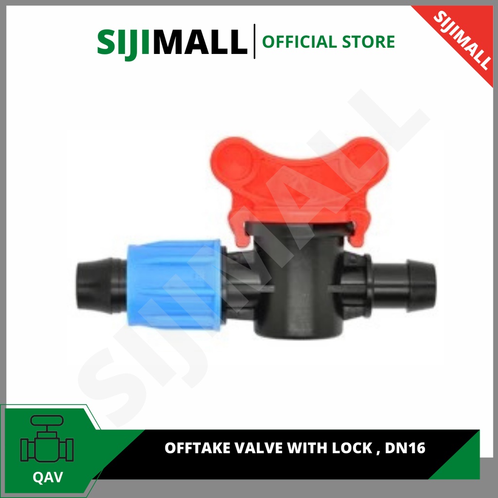 Offtake valve with Lock 16mm x 16mm for PE LDPE PIPE fertigasi ...