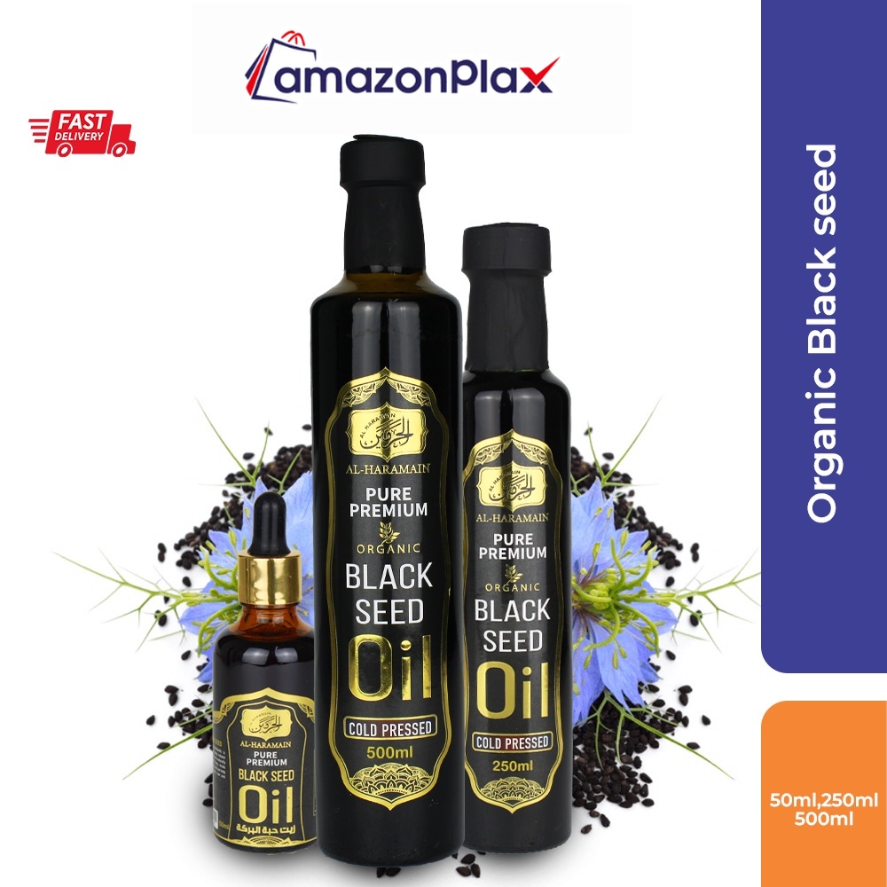 Al Haramain Organic Pure Premium Black Seed Oil (50/250/500mL) Minyak ...