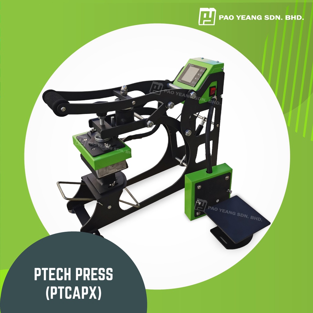 PTech Auto Open 2in1 Cap/Logo Press Machine with Auto Open Magnet ...