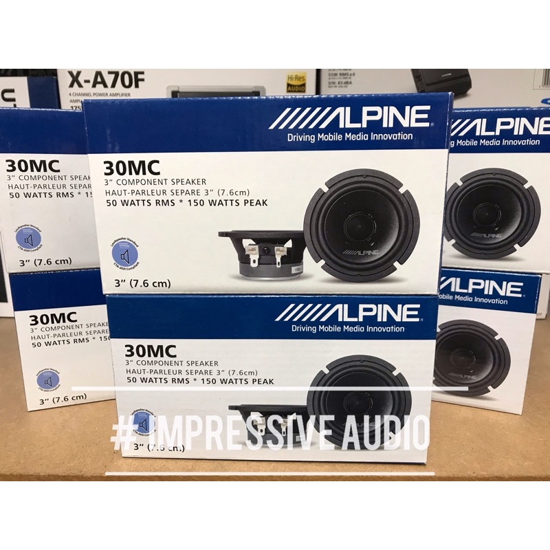 ORIGINAL Alpine 30MC 3" midrange speaker 150Watts Peak Power | Shopee Malaysia