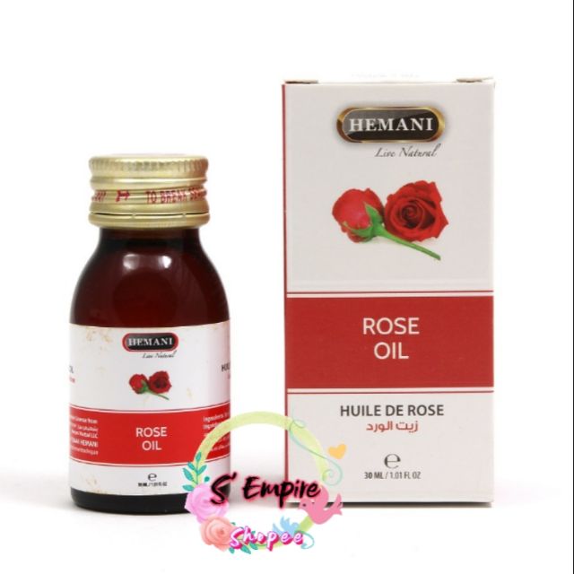 Hemani Rose Oil (30mL) | Shopee Malaysia