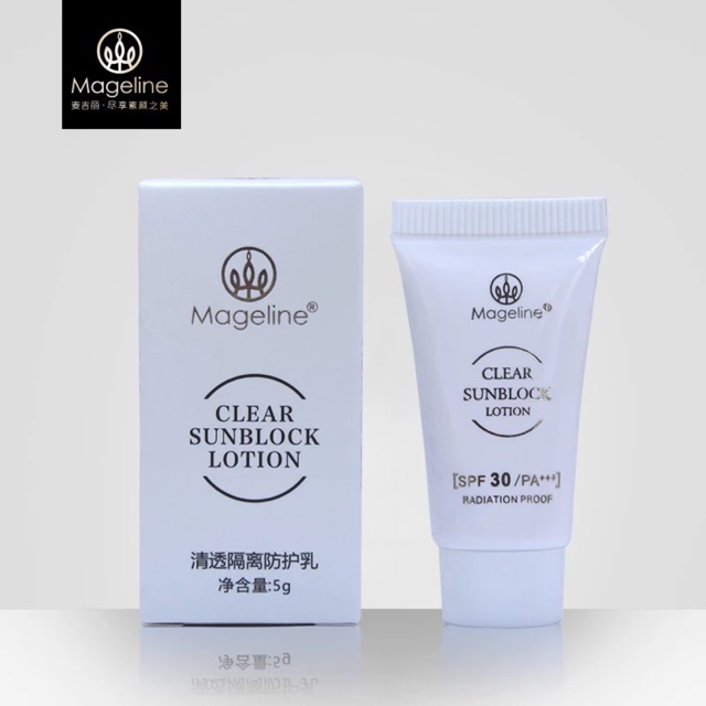 Mageline Clear Protective Base Lotion 𝐍𝐞𝐰 𝐔𝐩𝐠𝐫𝐚𝐝𝐞𝐝 (Travel Size 5g)麦吉丽 ...