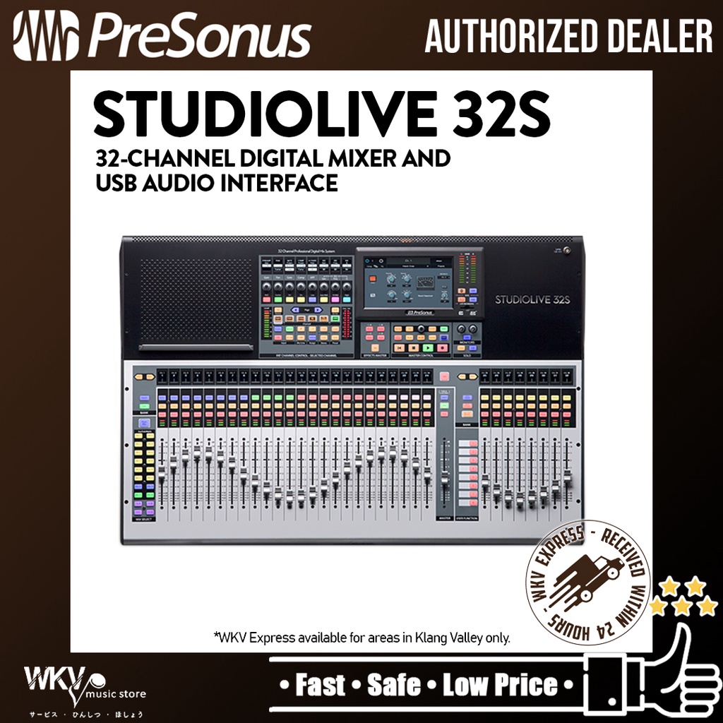 PreSonus StudioLive 32S Series III 32-Channel Digital Mixer and USB ...
