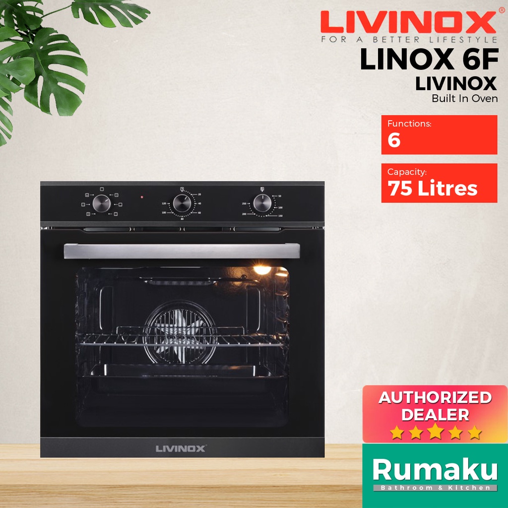 LIVINOX LBO LINOX 6F 75SS Built-In Oven Kitchen 6 Functions Kitchen ...