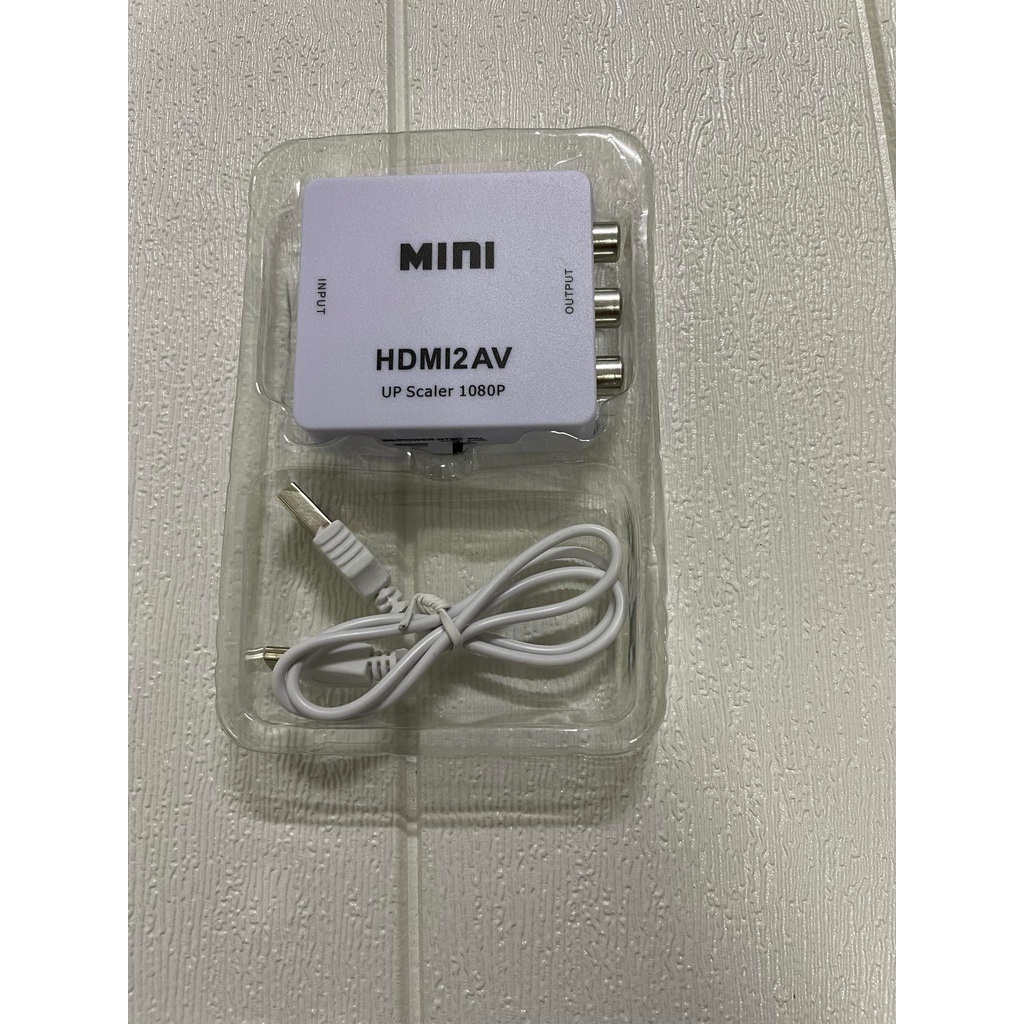 HDMI to RCA (AV) CONVERTER BOX MINI HDMI2AV 1080p HDMI TO AV RCA ...
