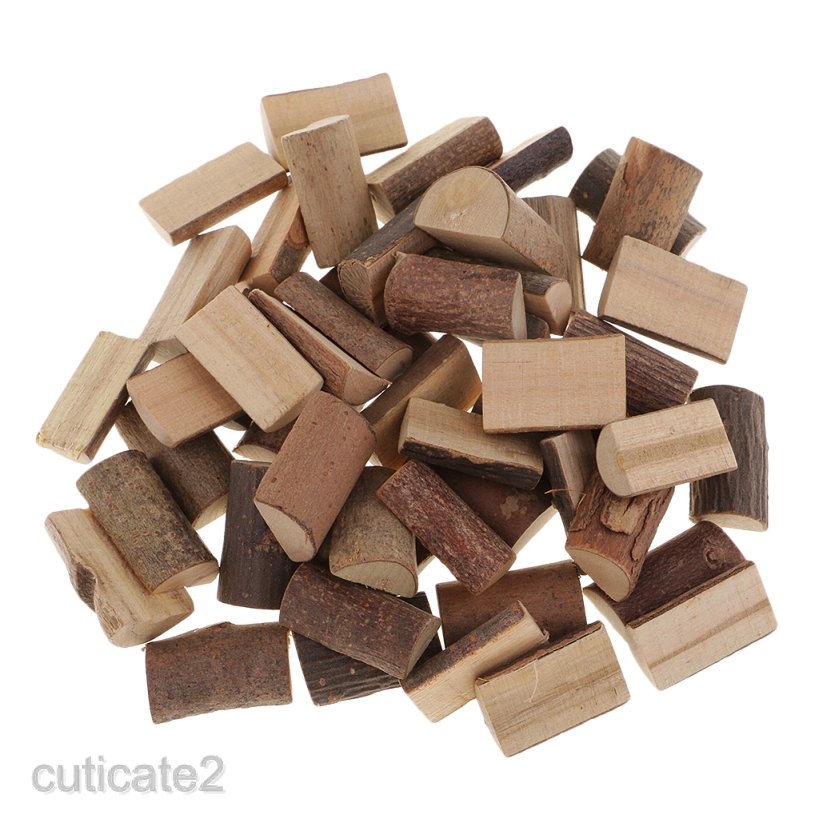 [cuticateddMY] 50x Rustic Round Wood Log Slices Blocks for DIY Craft ...