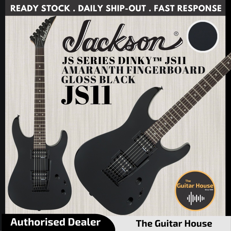 Jackson JS11 Dinky - Electric Guitar, Gloss Black (JS11/JS 11) | Shopee ...