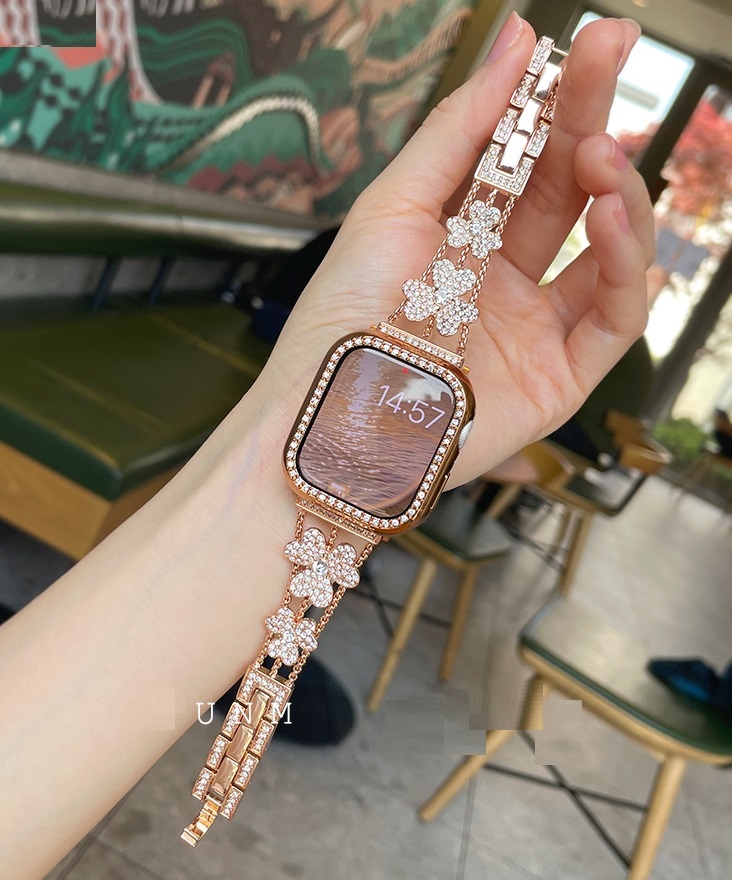 Clover Diamond Strap For Samsung Galaxy Watch 4 / Galaxy Watch 5 Pro ...