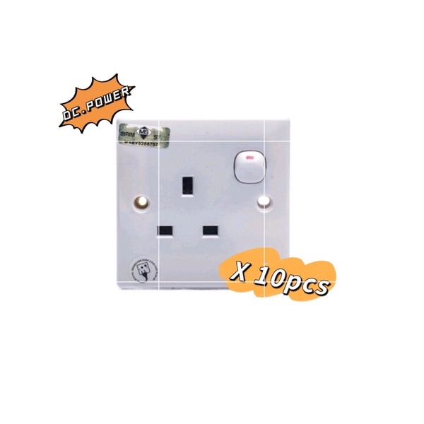 Apro / Designer 13A 3 Pin Switch Socket, Switches Wall Switch Wall ...