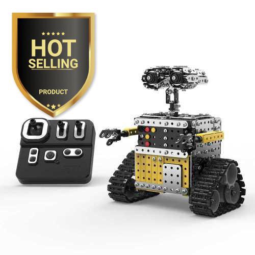 RC Robot Building Blocks DIY Stainless Steel Robot Toy Assembly Kits ...