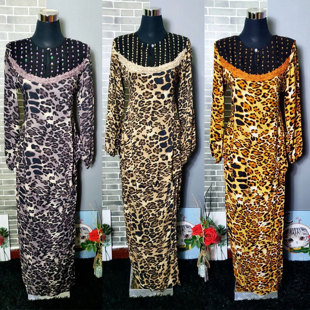 Baju Kurung (koleksi leopard) Leopard Modern Promosi Raya 2021 | Shopee ...