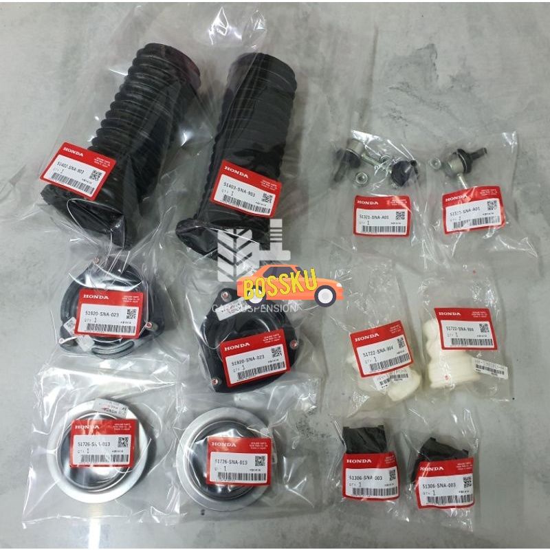 1 SET HONDA 12PCS!!CIVIC FD SNA / FB TRO / FC TEA TBA FRONT ABSORBER ...