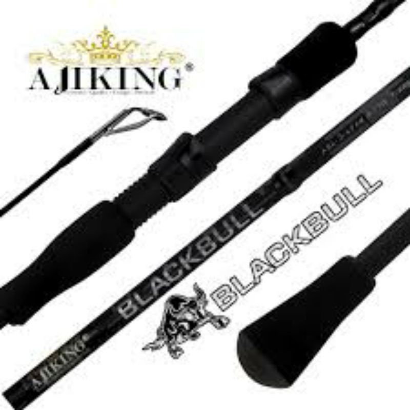 (MAA) 5'6-8ft JORAN PANCING SPINNING CASTING JENAMA AJIKING BLACK BULL ...