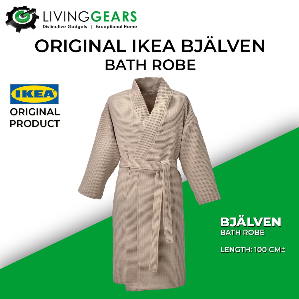 Original IKEA BJALVEN Bath Robe | Beige | Shopee Malaysia