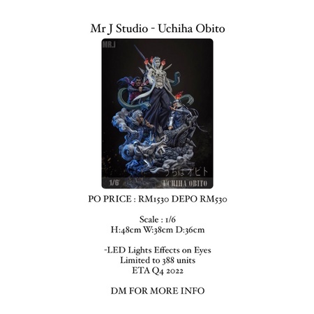 Mr J Studio - Uchiha Obito Resin Naruto Action Figures | Shopee Malaysia
