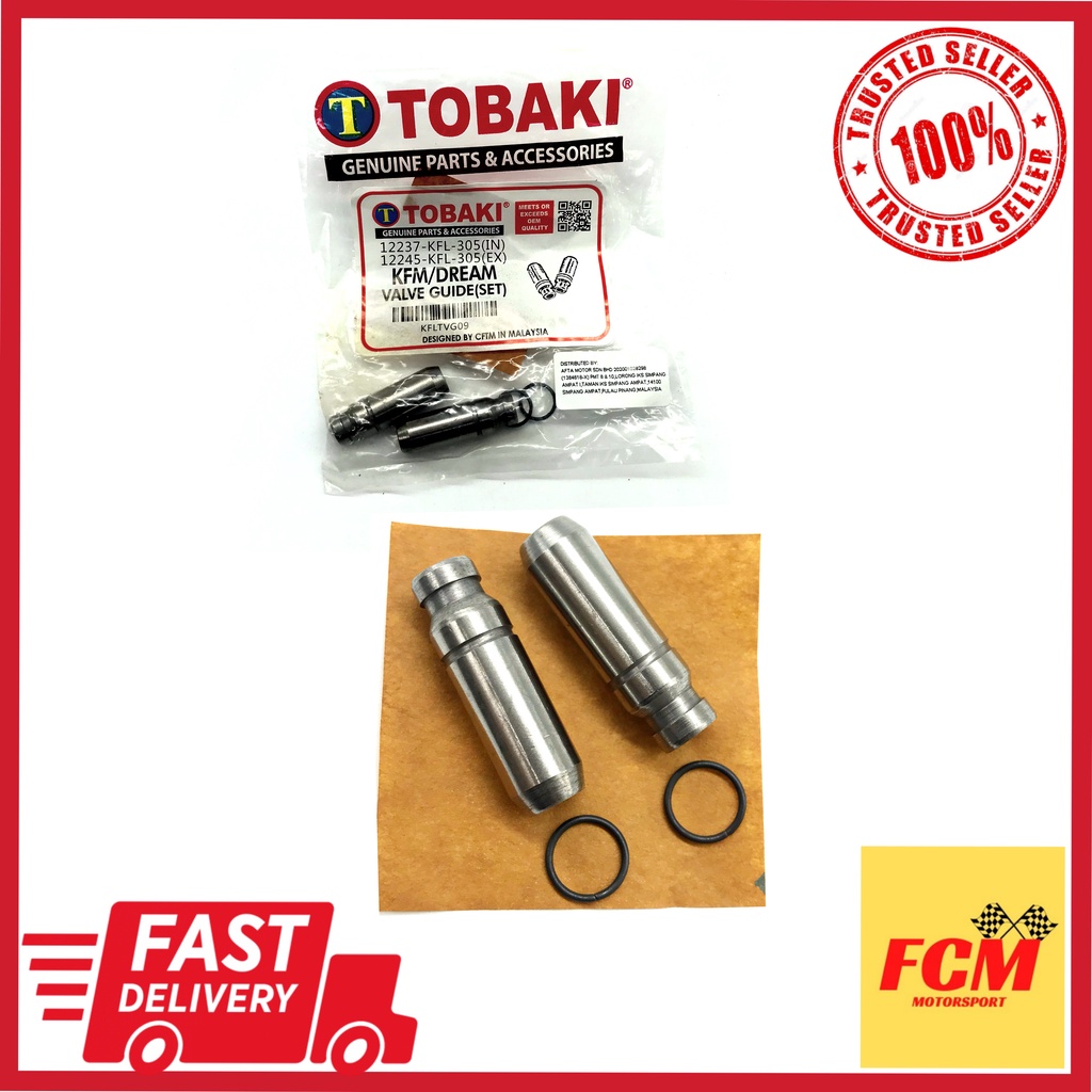 TOBAKI EX5/DREAM VALVE BUSH SET IN+EX VALVE GUIDE (SET) | Shopee Malaysia