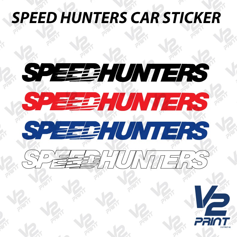 Sticker - SPEED HUNTERS CAR STICKER - Waterproof self-adhesive stickers ...