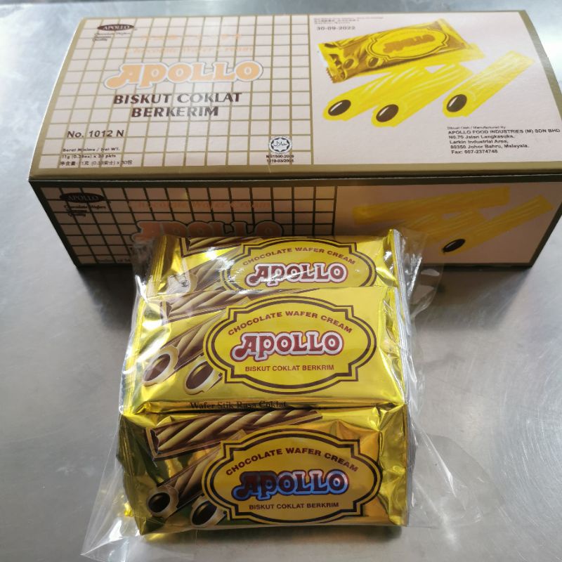 Apollo Chocolate Wafer Stick Chocolate Wafer Cream Apollo Biskut Coklat ...