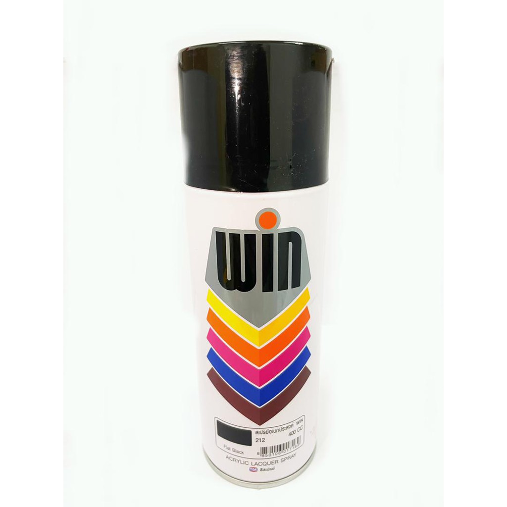 TOA WIN Aerosol Spray Paint (BLACK,WHITE,SILVER,RED,CLEAR,Flat Black ...