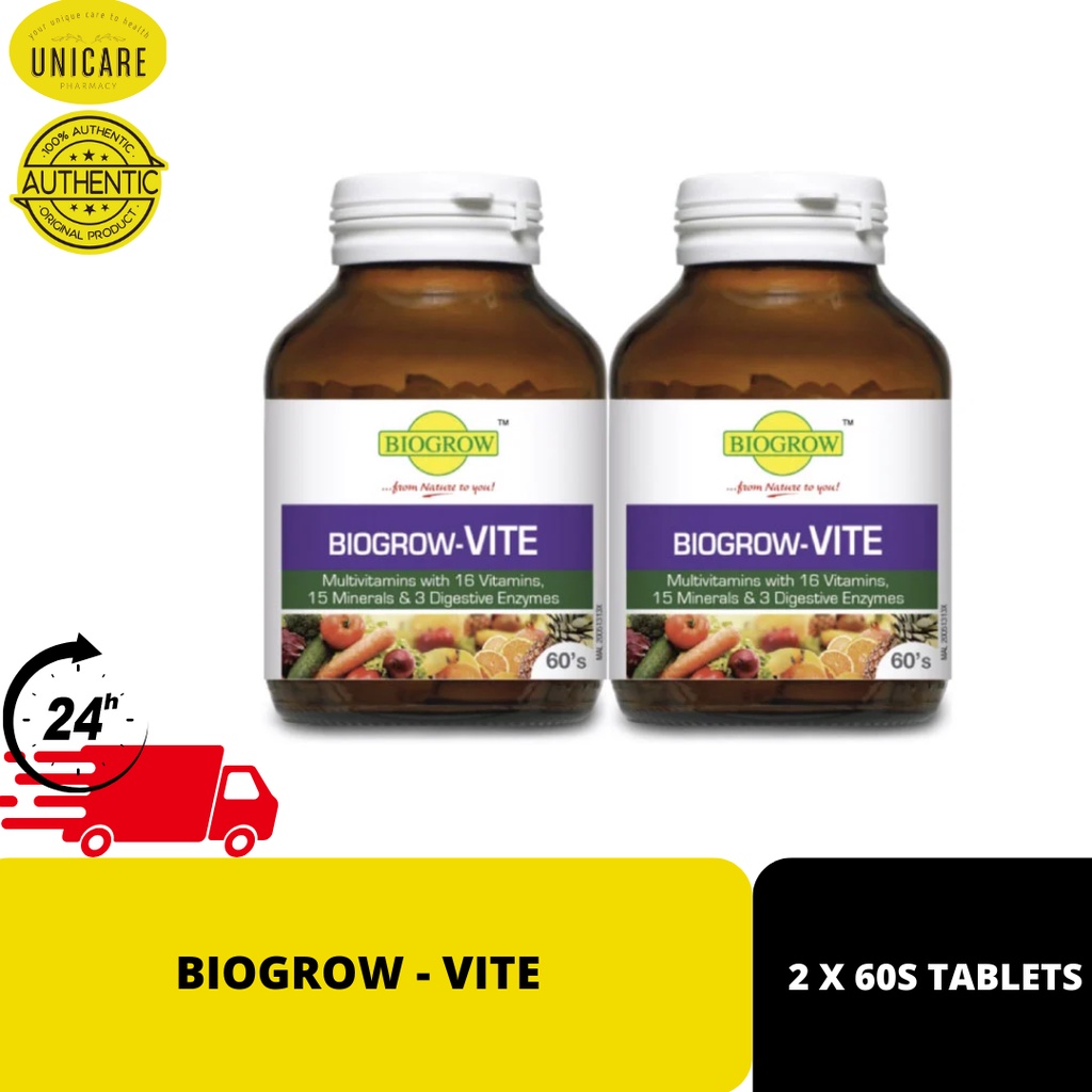 BIOGROW - VITE ( 2 X 60'S ) | Shopee Malaysia