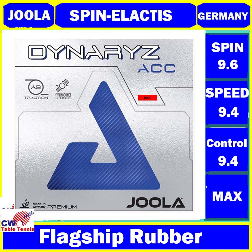 Joola Dynaryz ACC Spin-Elastic Rubber Table tennis Rubber Ping Pong ...