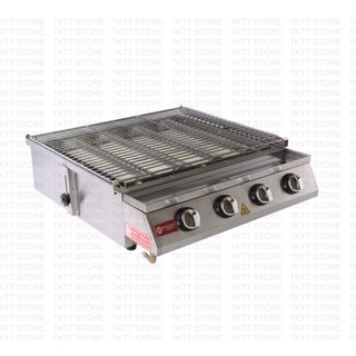 TKTT 4 Burners Stainless Steel Commercial Gas BBQ Grill Stove Infrared ...