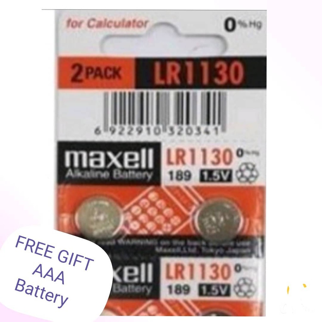 Maxell LR1130 Alkaline Battery (10PCS) | Shopee Malaysia